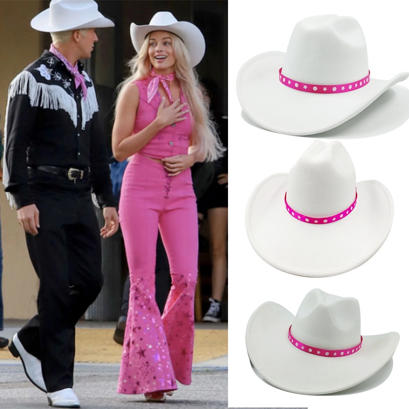 ONPH White Color Hat Costume Accessories Western Cowboy Hat ...