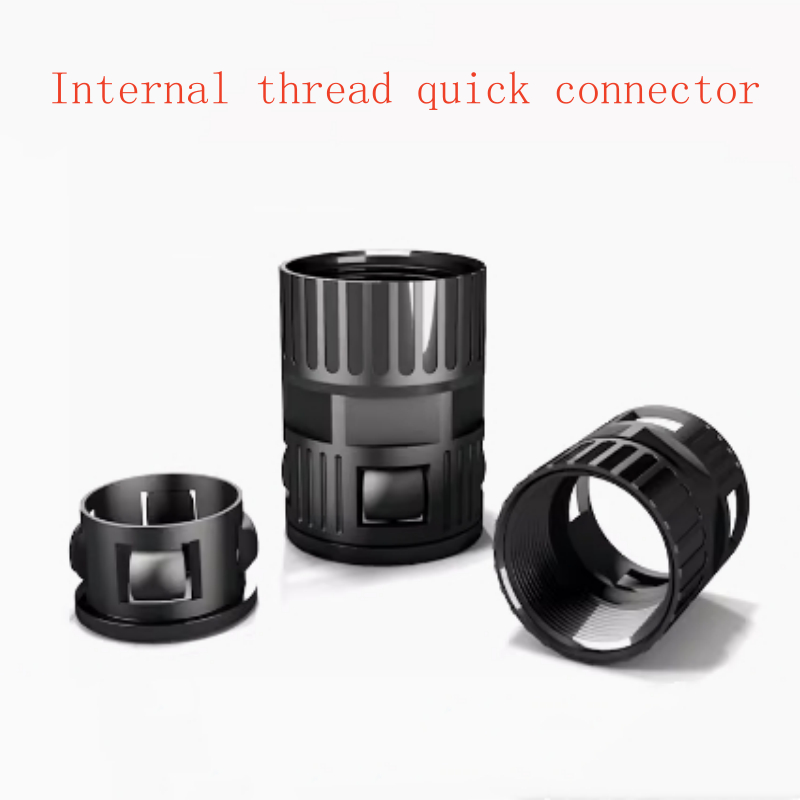 PA nylon corrugated pipe internal thread quick connector threading ...