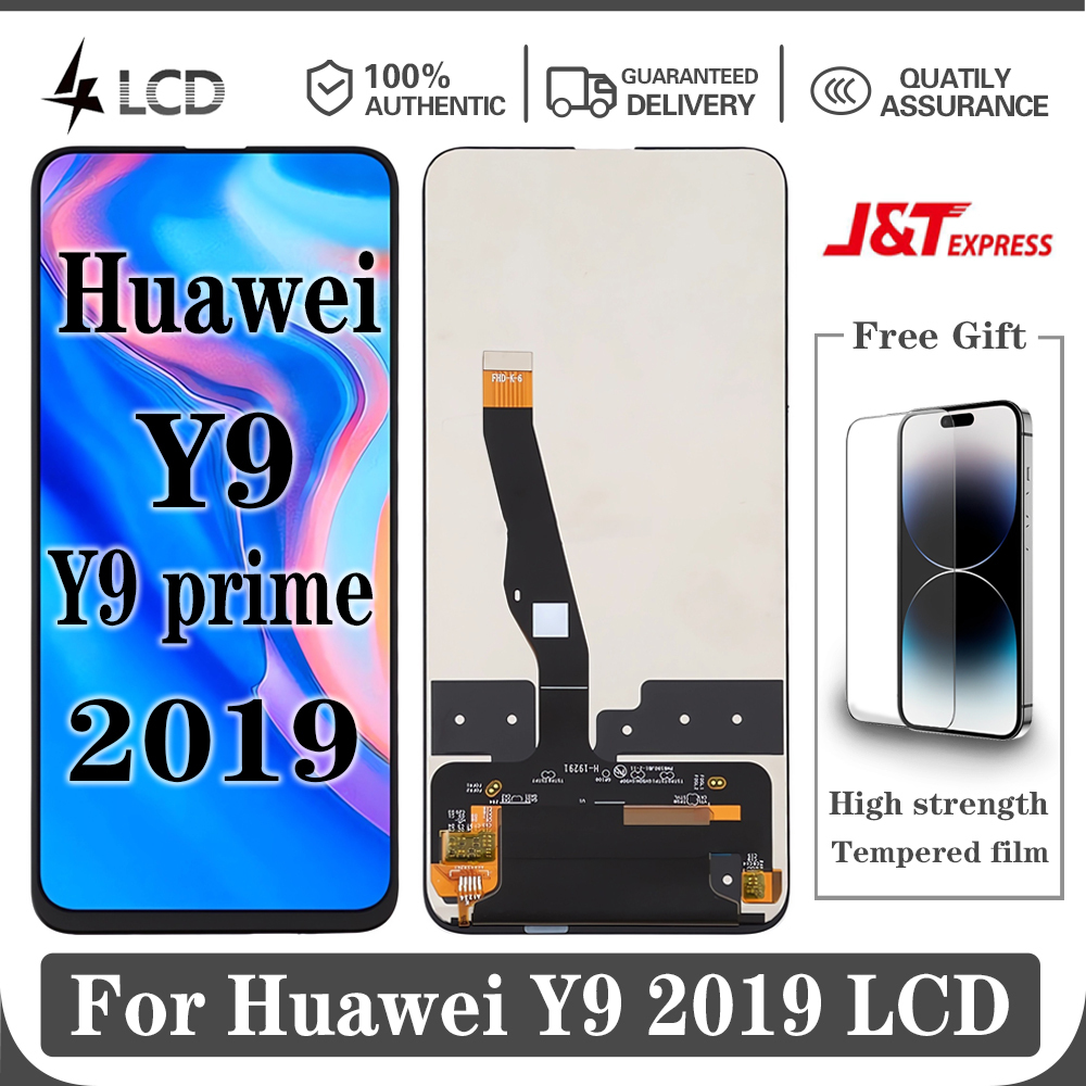 For Huawei Y9 2019 Y9 Prime 2019 P smart Z LCD compatible glass touch ...