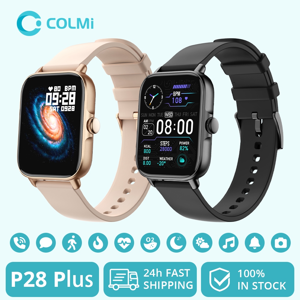 COLMI P28 PLUS Smart Watch Bluetooth Calling IP68 Waterproof | Shopee ...