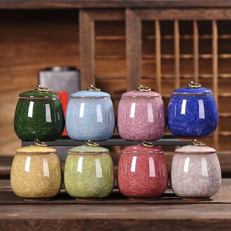 Portable Creative Small Teapot Ice Cracked Glaze Ceramic Teapot Mini ...