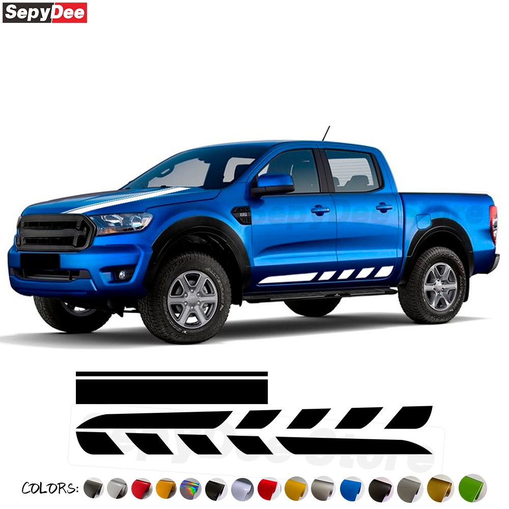[Ready Stock] Car Hood Bonnet Door Side Skirt Sticker for Ford Ranger ...