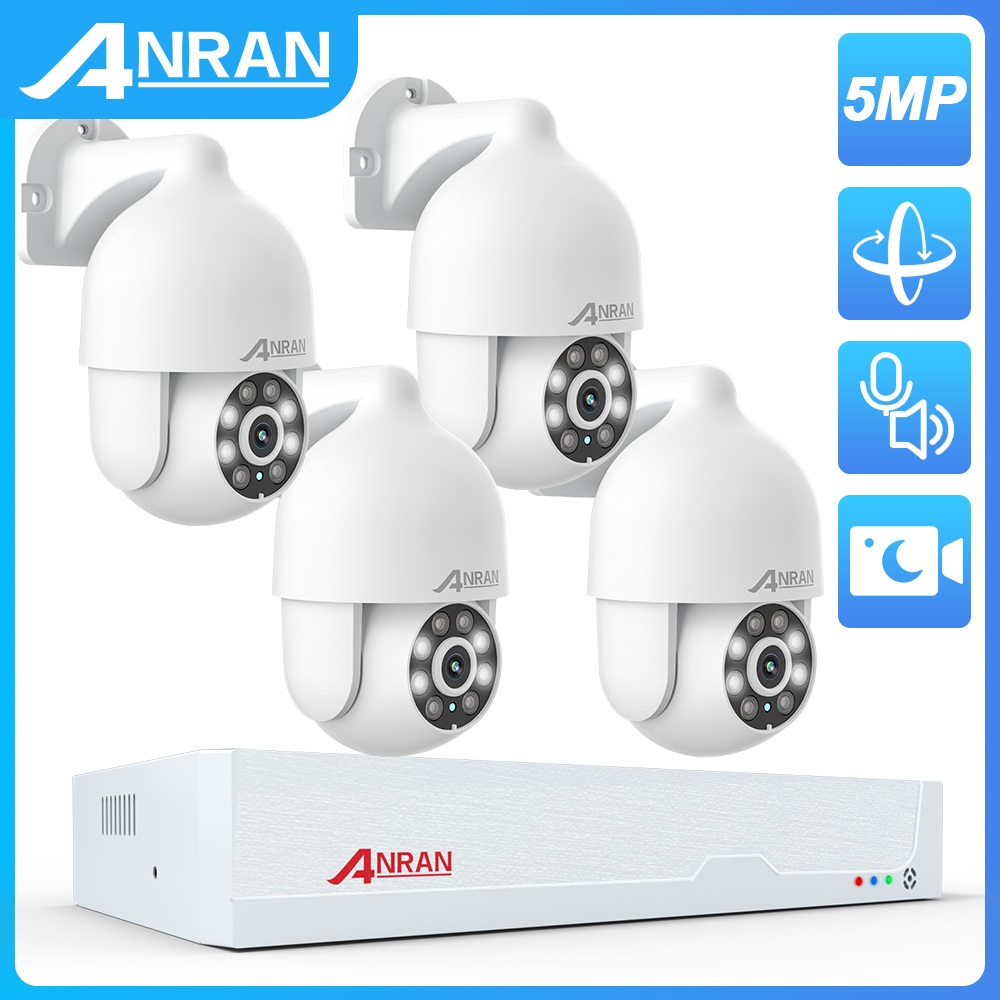 Anran POE IP Cctv 8CH CCTV DVR 5MP IR Outdoor Security Camera CCTV ...