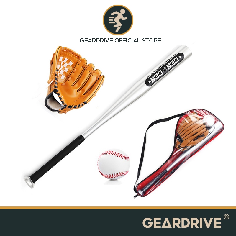 GEARDRIVE Baseball Bat Set With 25 Inch + 10.5 Glove Backpack | Shopee ...