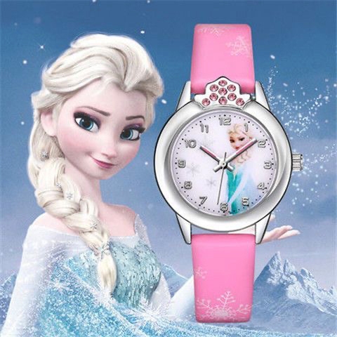 Cute Cartoon Frozen Watch for Girls Elsa Watch Anna Princess Kids Watch ...