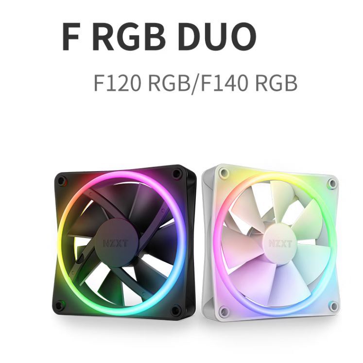 NZXT 120mm/140mm fan F120Q/F140Q/F120P/F140P/F120/F140 RGB DUO CORE and ...