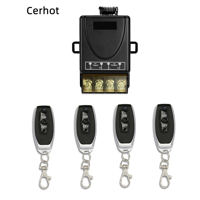 Cerhot 30A Wireless Switch Remote controller, AC 100V-250V Relay ...