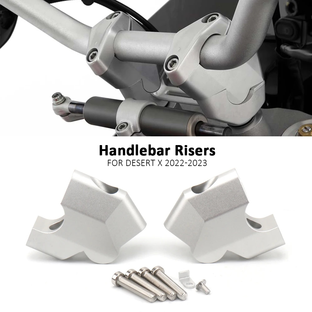 Motorcycle Handlebar Risers Bar Clamp Mount Support Heighten 44mm Move ...