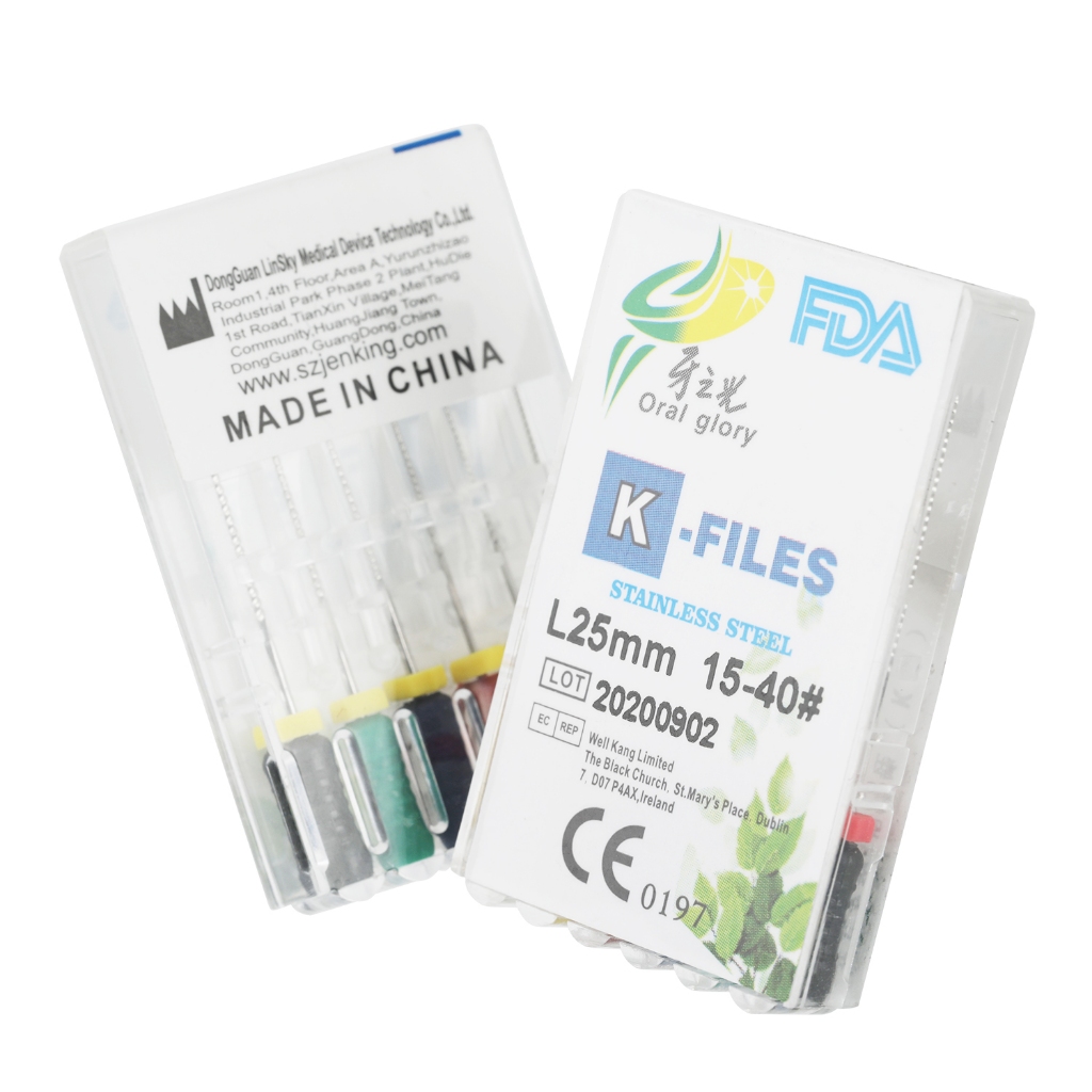 Dental Stainless Steel K-File 25mm Hand Use files Endodontic Instrument ...