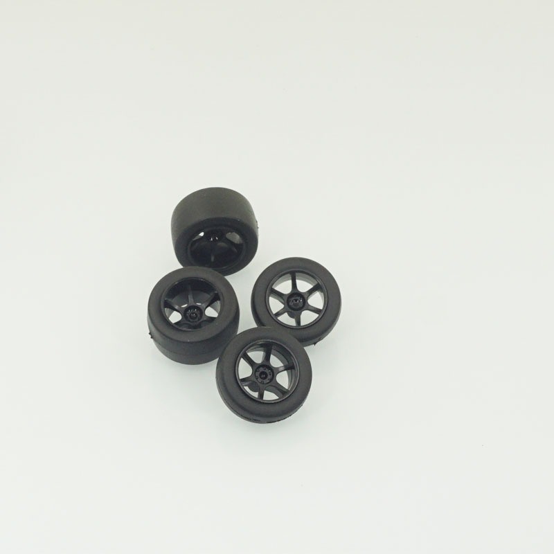 project D mini 4wd parts carbon small wheels maroon super hard tyre ...