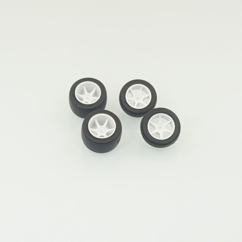 project D mini 4wd parts carbon small wheels maroon super hard tyre ...