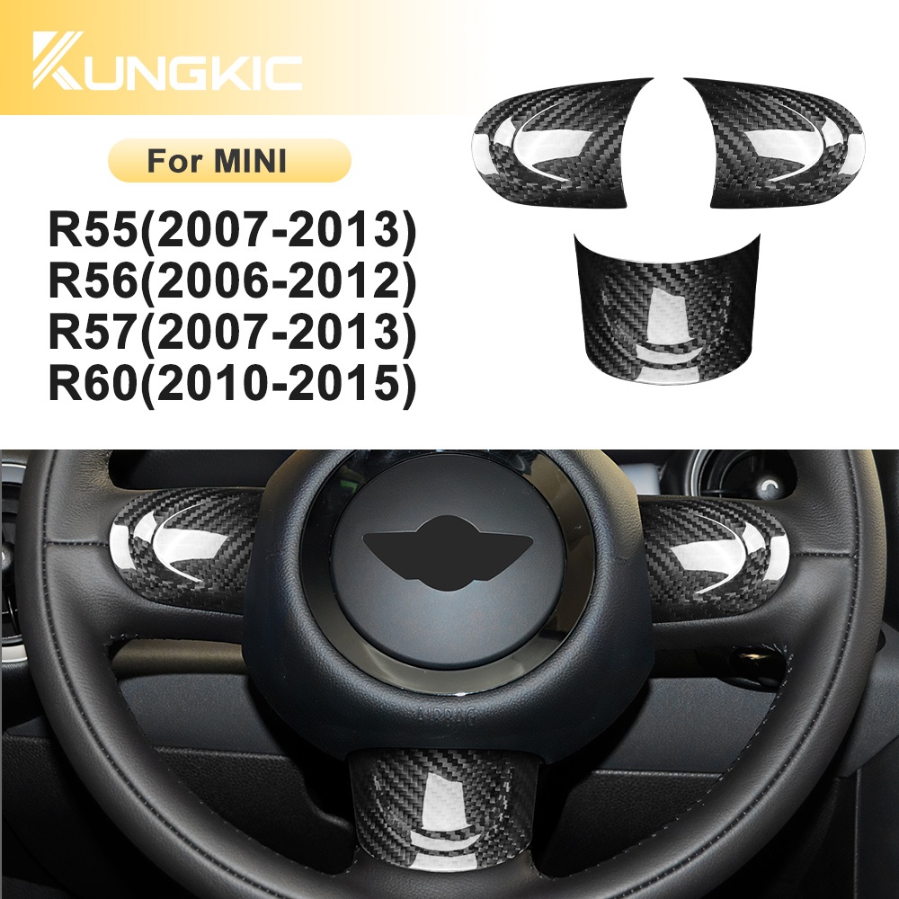 For MINI Cooper Countryman R55 R56 R57 R60 Real Carbon Fiber Steering ...