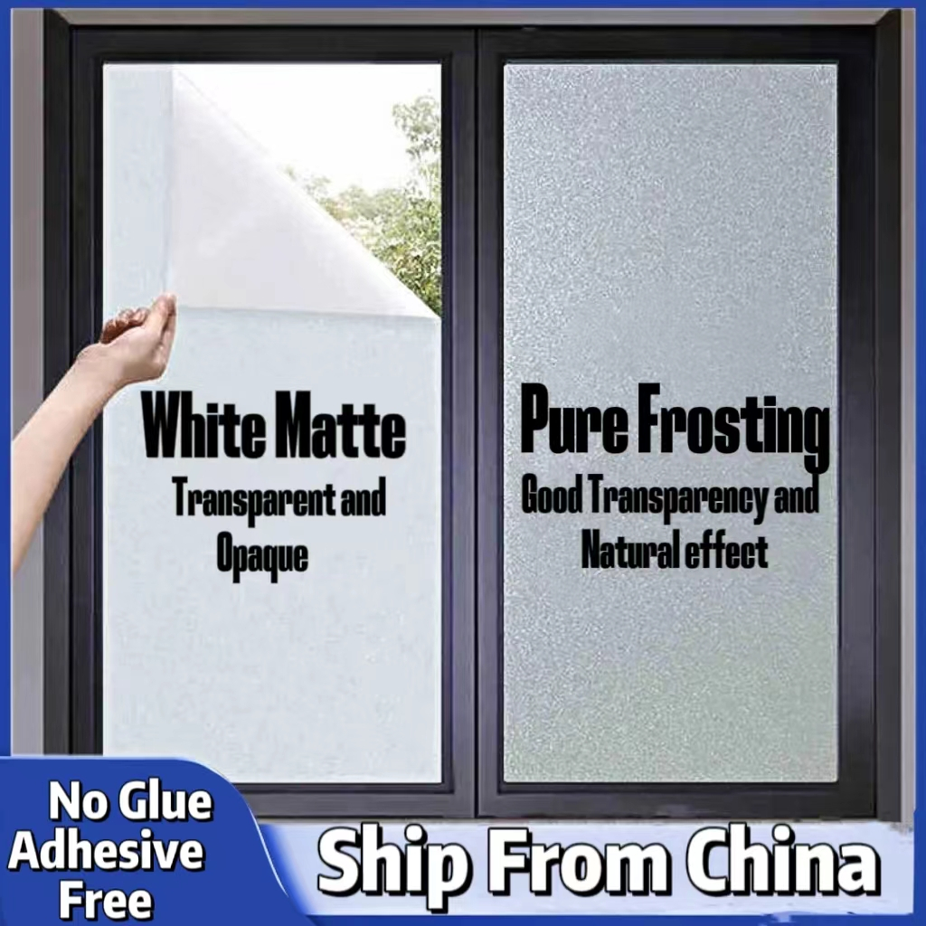 1 Roll Frosted Privacy Glass Window Sticker Mirror Sticker Vinly Film ...