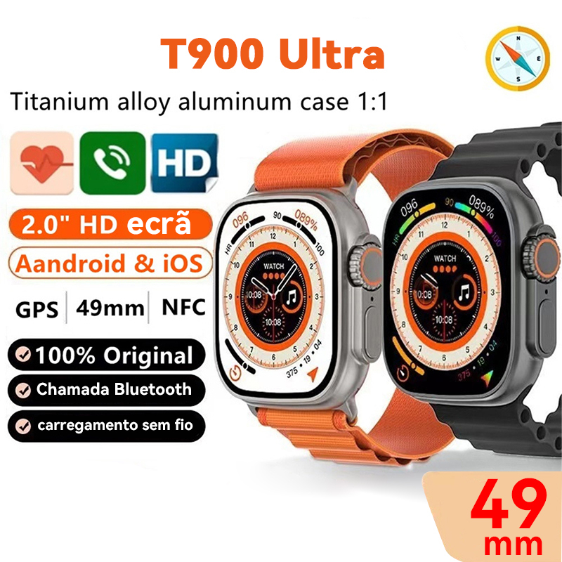 Orginal T900 Ultra Big 2.09 Inch Smartwatch HD Screen Bluetooth Call ...
