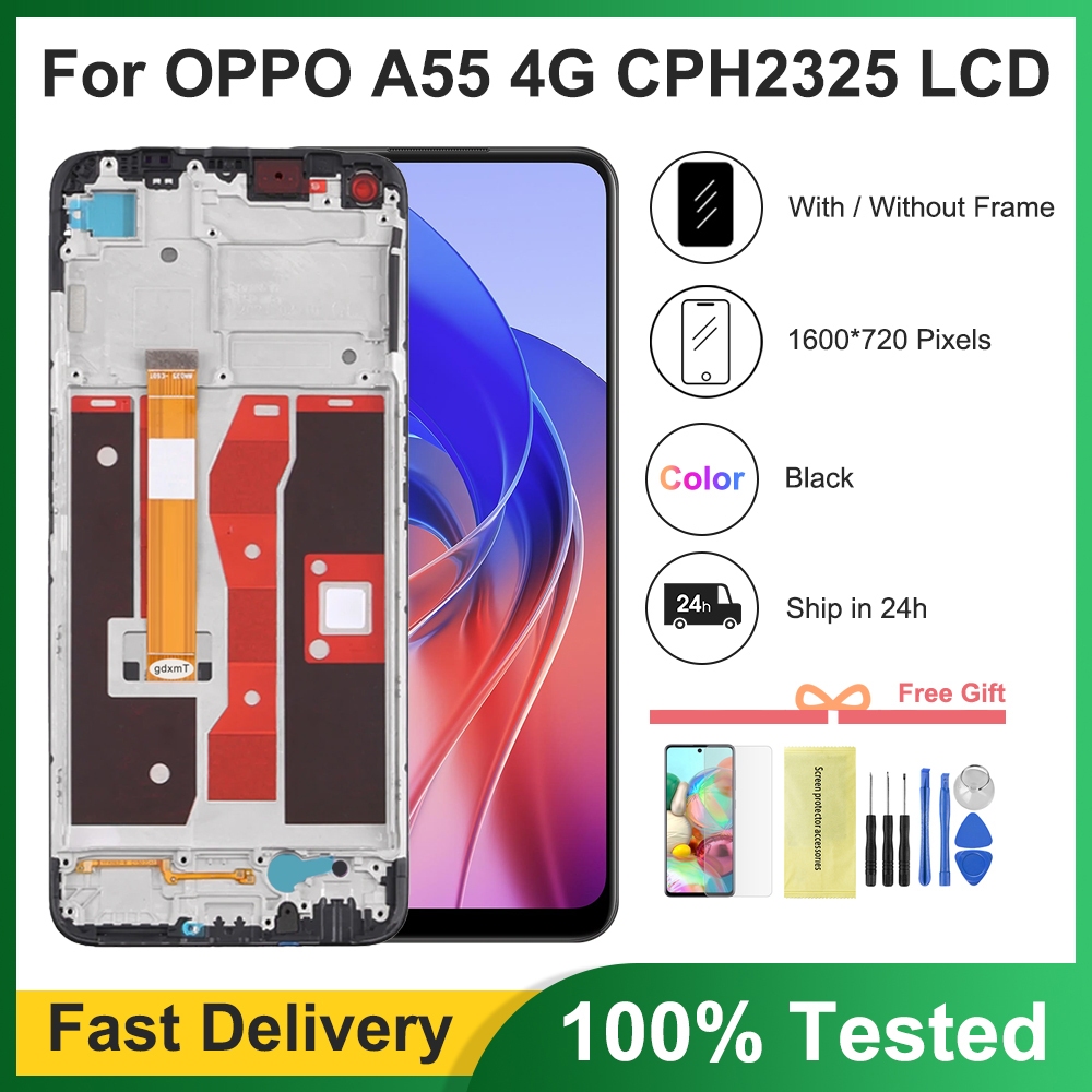 Original LCD For Oppo A54 A55 4G CPH2325 / A55 5G Realme V11 LCD ...