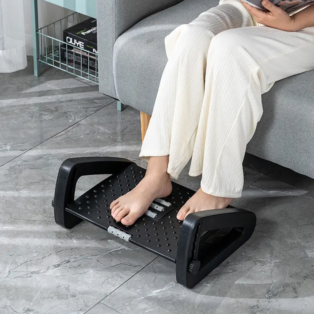 Ready Stock Ergonomic Footstool 6-level Height-adjustable Office ...