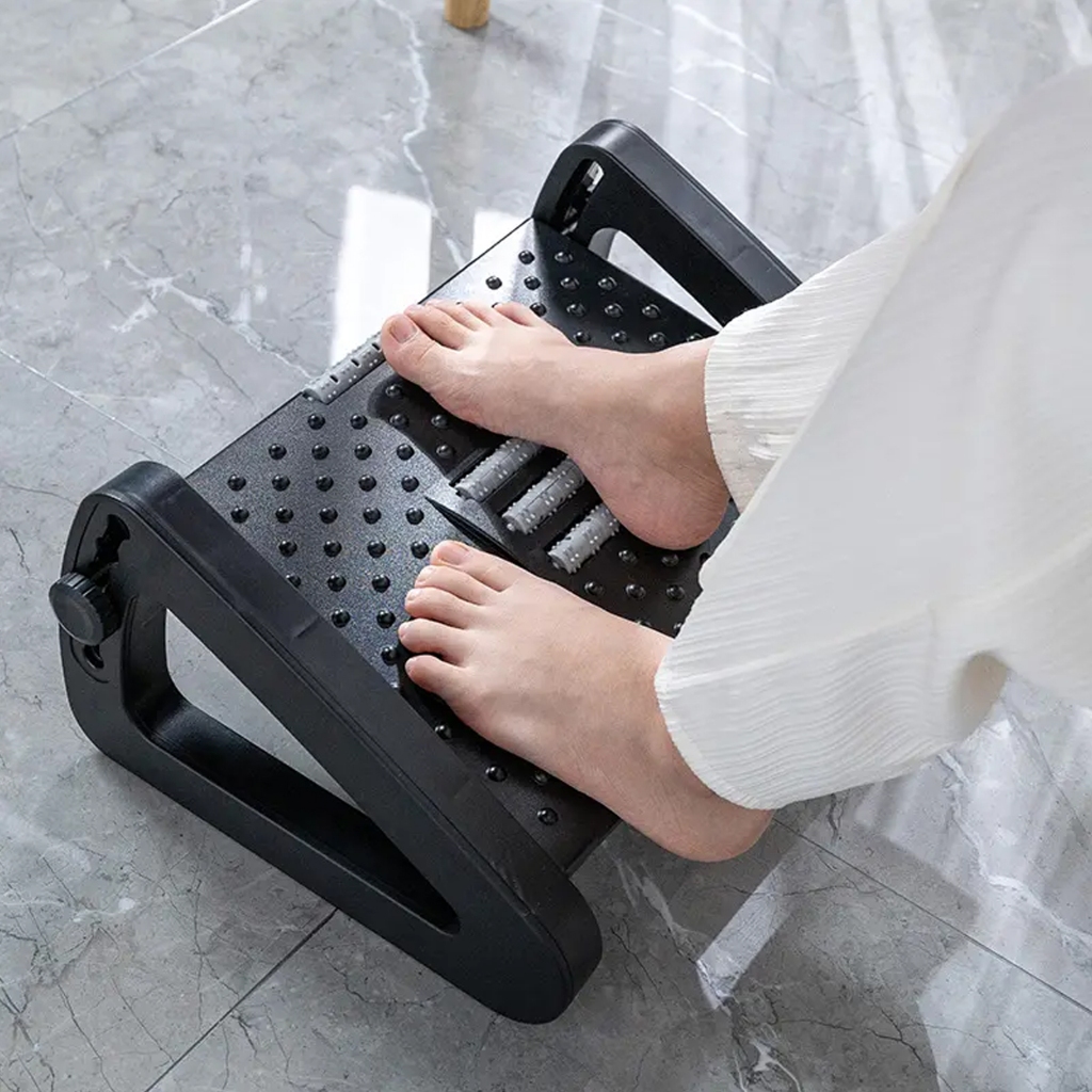 Ready Stock Ergonomic Footstool 6-level Height-adjustable Office ...