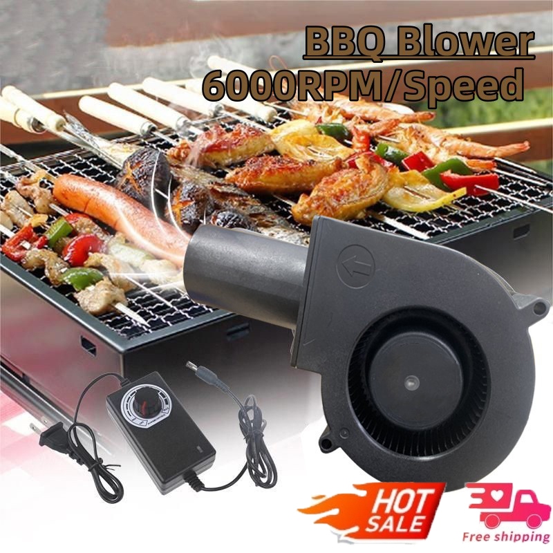 【Ready Stock】BBQ Blower 9733 DC 12V BBQ Blower With Speed Control ...