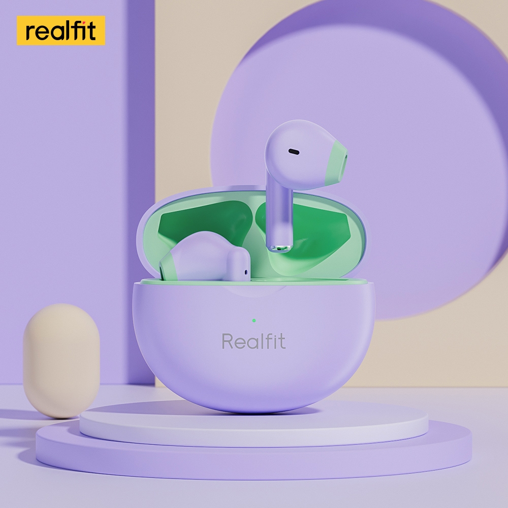 Realfit F2 Bluetooth Earphone with Cartoon Case Mini Wireless Earbuds ...
