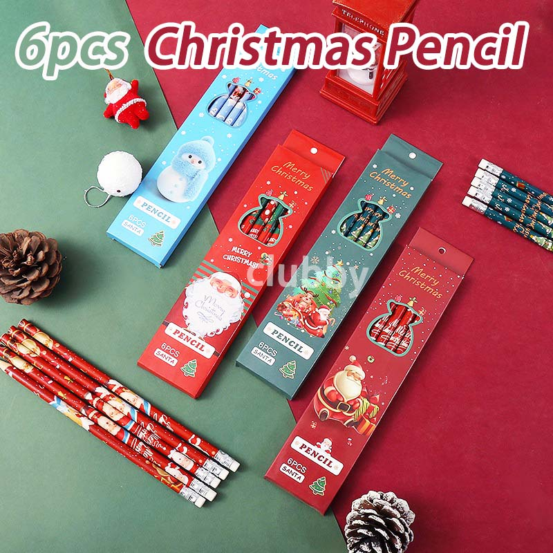 3boxes18pcs Christmas Eraser Cute Painting Pencil Erasers Children ...
