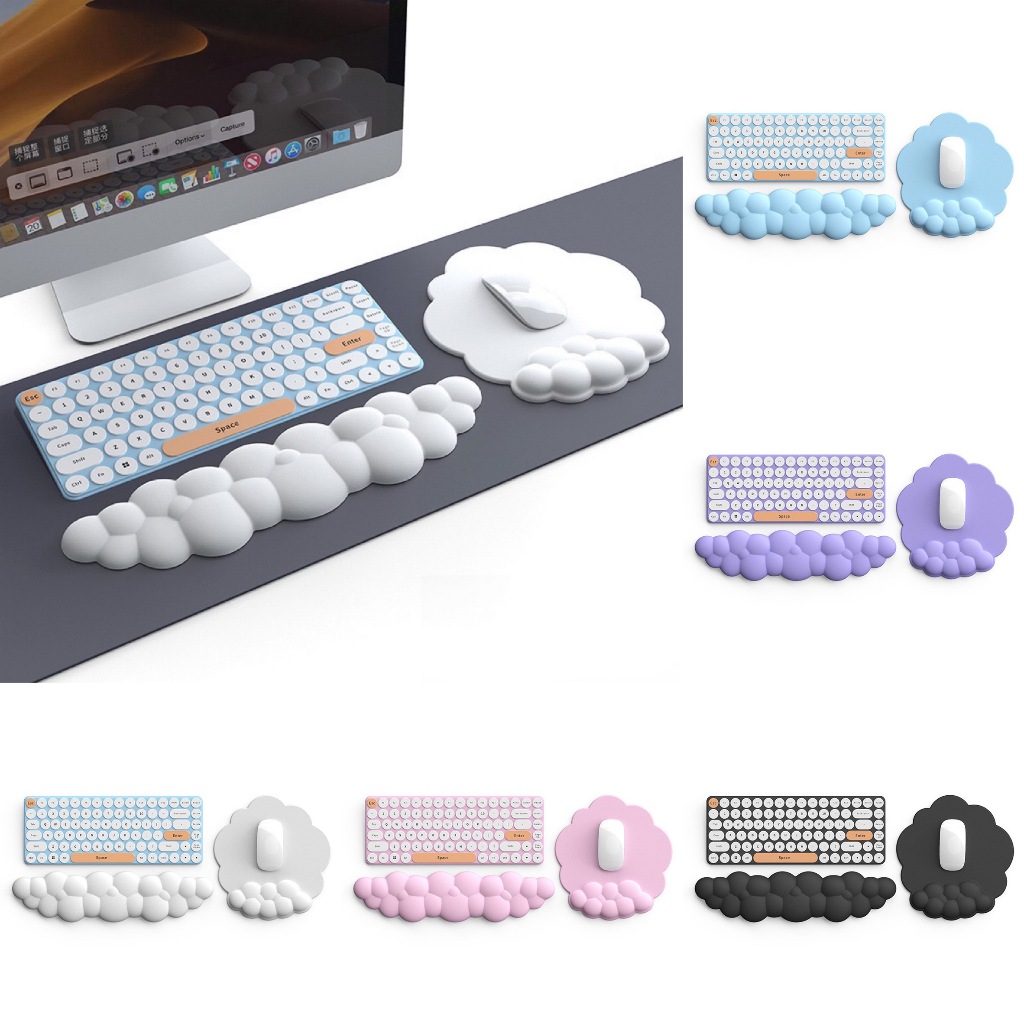Cloud Keyboard Wrist Pad with Soft Leather Material Memory Foam ...