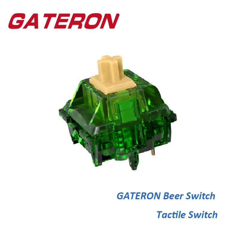10PCS GATERON Beer Switch Tactile 5 Pin SMD RGB Green DIY Customized ...