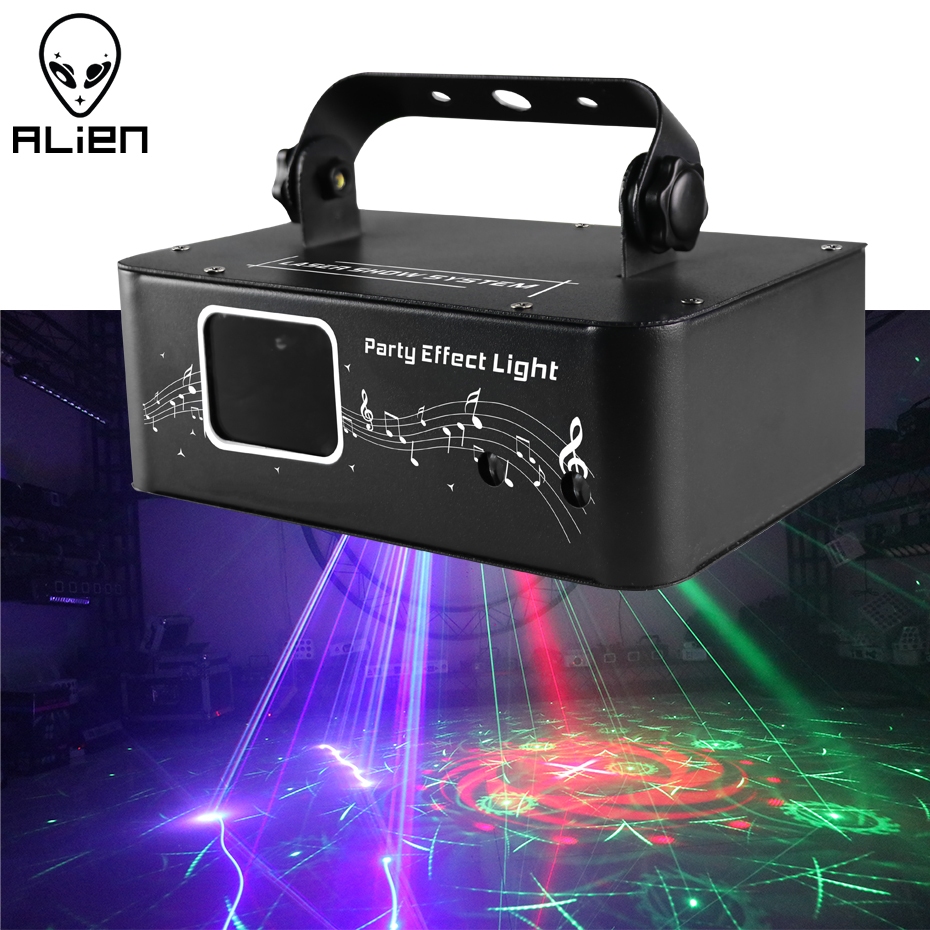 ALIEN Remote 500mw RGB Laser Beam Line Scanner RG Patterns 2in1 ...