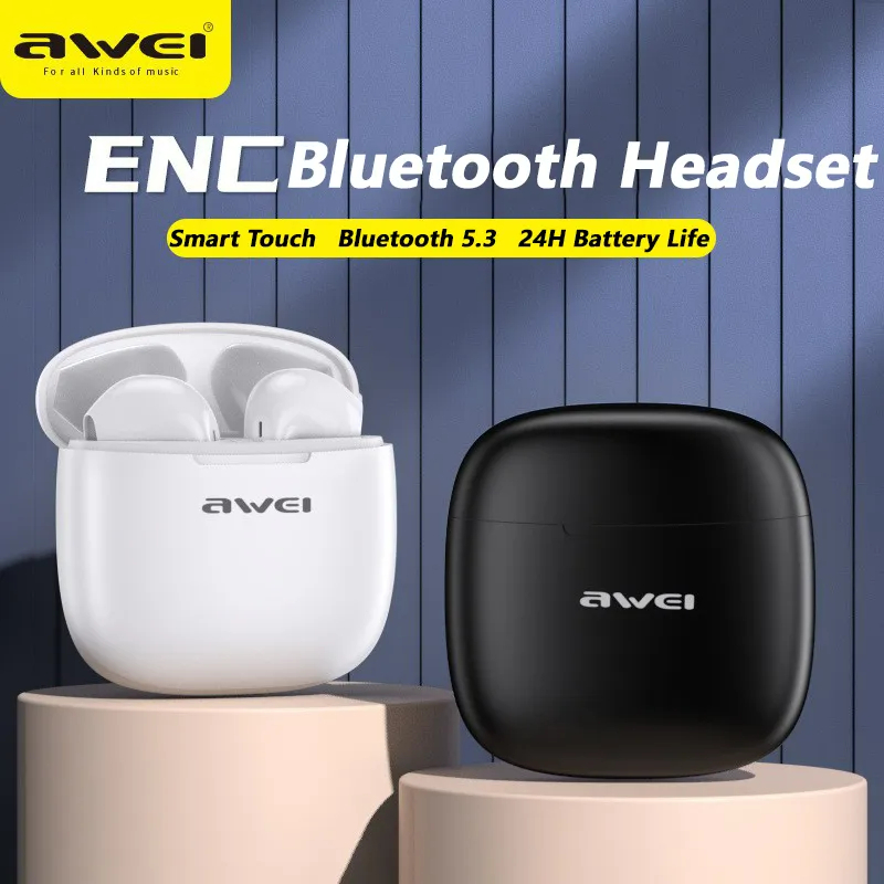 Awei T26 Pro TWS Earphone Wireless Bluetooth 5.3 Headphones IPX6 ...