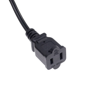Right Angled Polarized US 2-Prong Male to Female Extension Cord, Nema 1 ...