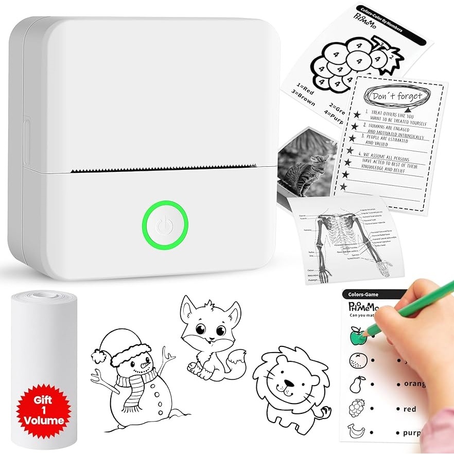 Ready Stock Mini Portable Thermal Printer Mobile Printer Photo Printer ...