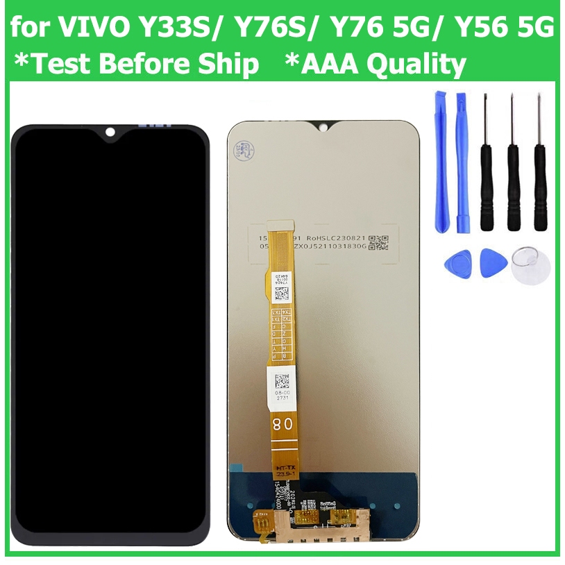 For VIVO Y33S/ Y76S/ Y76 5G/ Y56 5G/ Y74S LCD Display Touch Screen ...