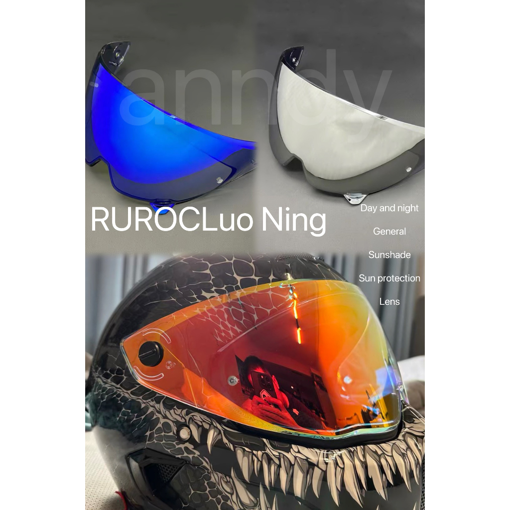 Suitable for RUROC RUROC ATLAS 3.0 4.0 Helmet Lens Day Night Universal ...