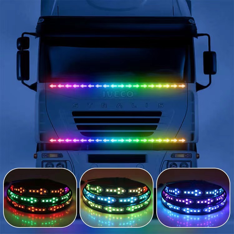 12-24V LED Car Truck Lights RGB Flashing Truck LED Strip Lights for ...