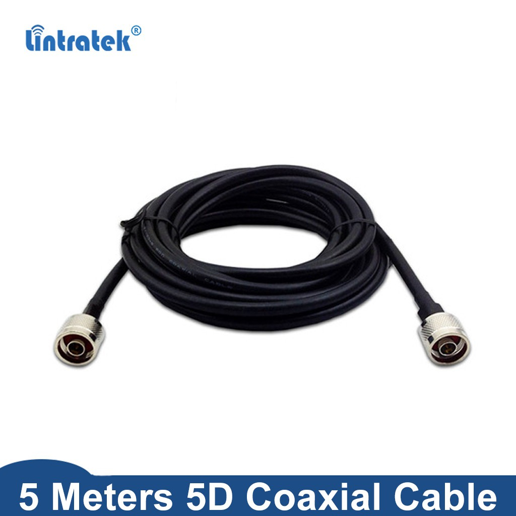 5 Meters 5D Coaxial Cable N Male to N Male for Cell Signal Booster and ...