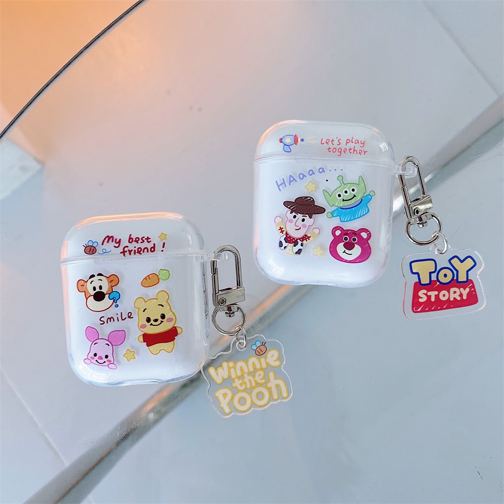 Earphone Case for AirPods Pro Cute Cartoon Anime Pooh Bear Lotso ...