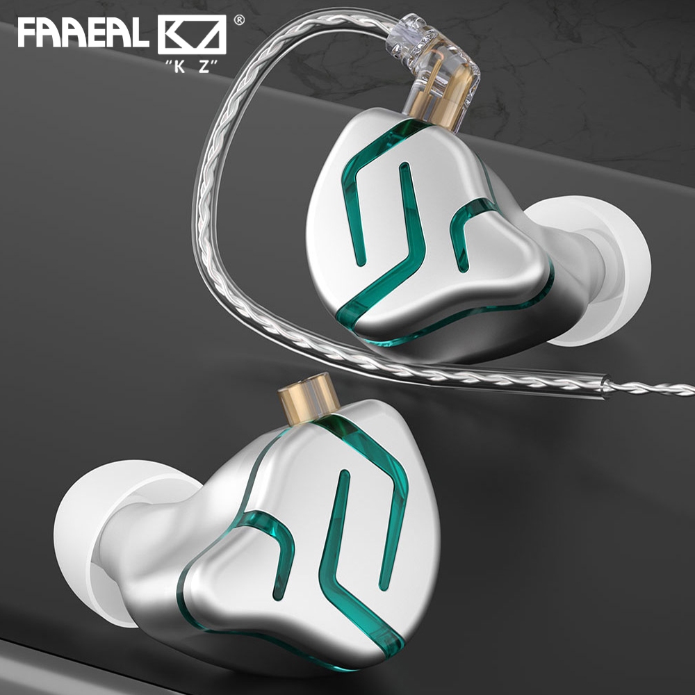 FAAEAL KZ ZES Electrostatic+Dynamic Earphones HIFI Music Monitor ...