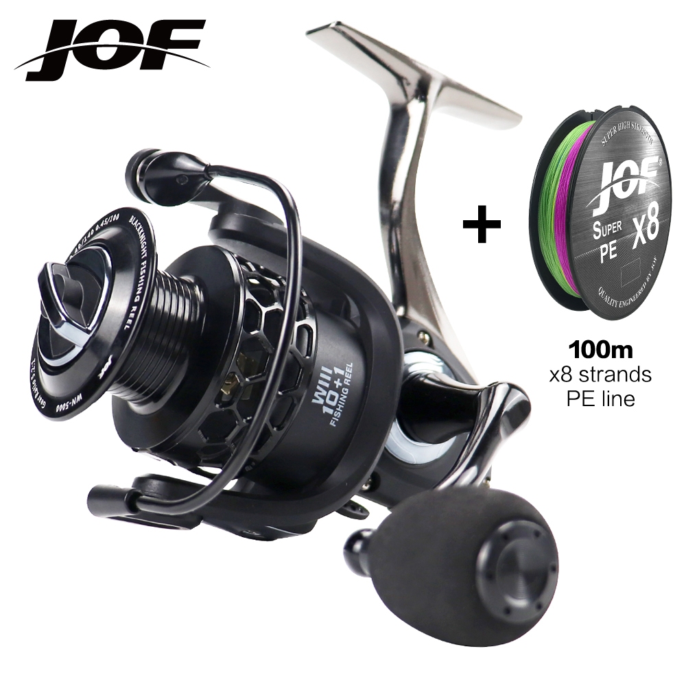 JOF Spinning Reel Max Drag 10KG for Fishing WN2000 3000 4000 5000 Reel ...