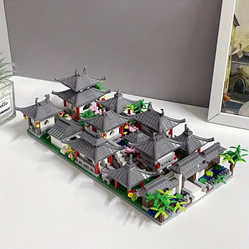 Classical Chinese architecture Suzhou garden building blocks assemble ...