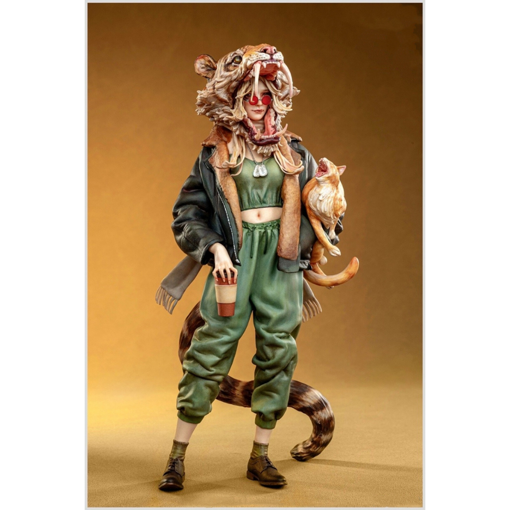 Resin Figure Kit GK02-TIGIRL Unpainted Garage Resin Kit Model GK ...