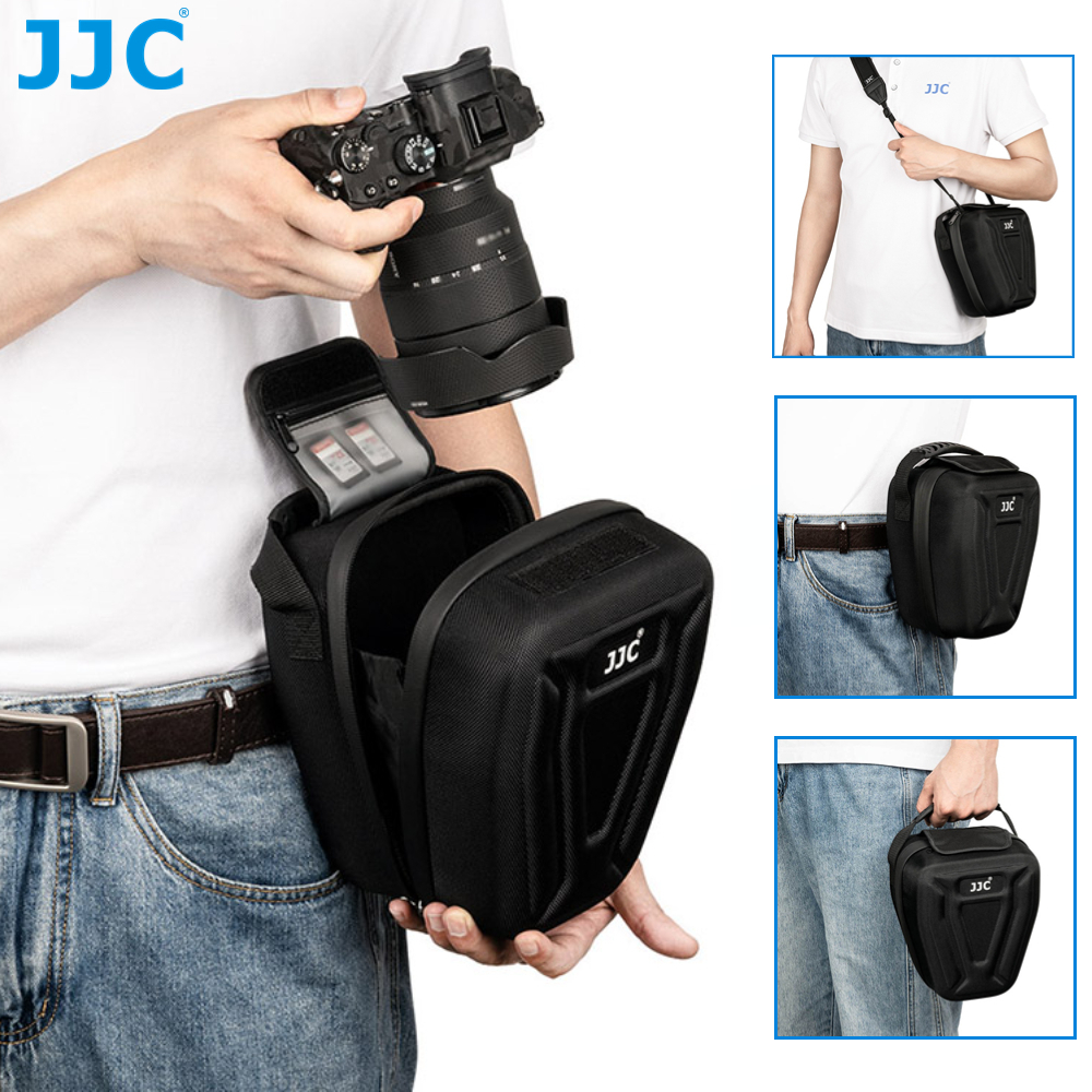 JJC Camera Hard Case Waist Belt Bag Protective Holder for DSLR Camera ...