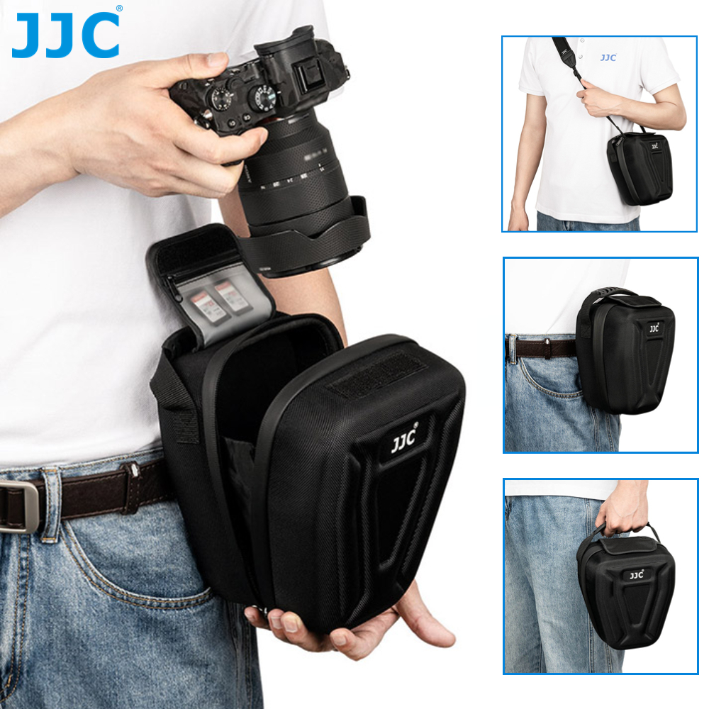 JJC Camera Case Hard Shell Protective Holder Belt Bag for SLR Camera with Lens Sony a7R V a7 IV ...