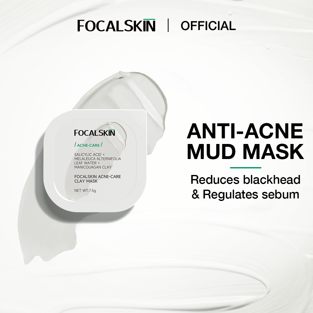 FOCALSKIN Salicylic Acid Acne Clay Mask Oil Control Pore Shrinking ...