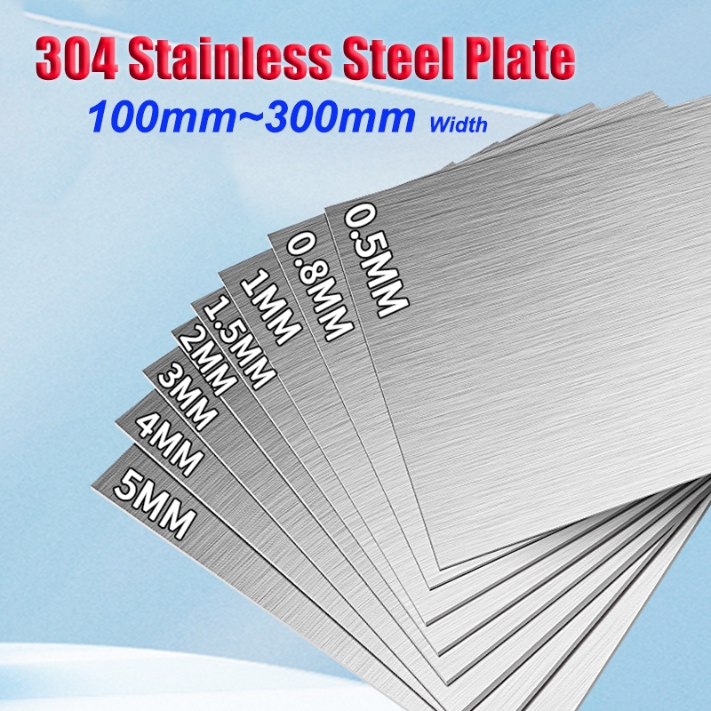 1mm~3mm Thick 304 Stainless Steel Board Brushed Metal Plate Steel Sheet ...