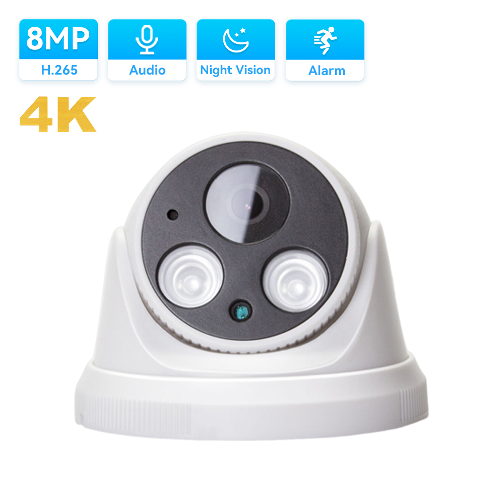 Hamrol 8MP POE Network IP Camera H.265 5MPWired 4MP 2MP Surveillance Camera Motion Detection ...