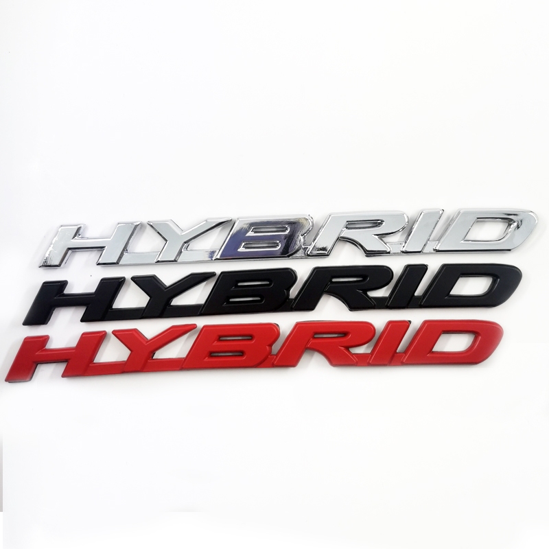 1x Metal HYBRID Letter Logo Car Side Rear Emblem Sticker Badge ...