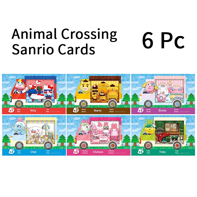 Sanrio Co-Branded RV Card Assemble Animal Crossing Friends Club amiibo ...
