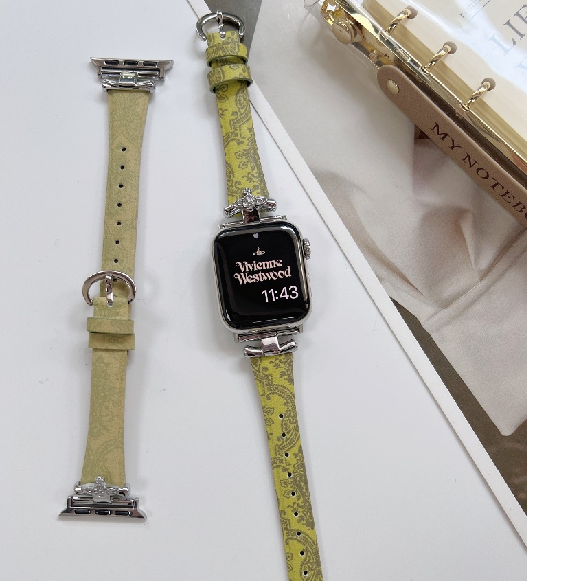 Designer-look Printed Leather Watch Strap For AP Watch Series10 9 8 7 6 ...