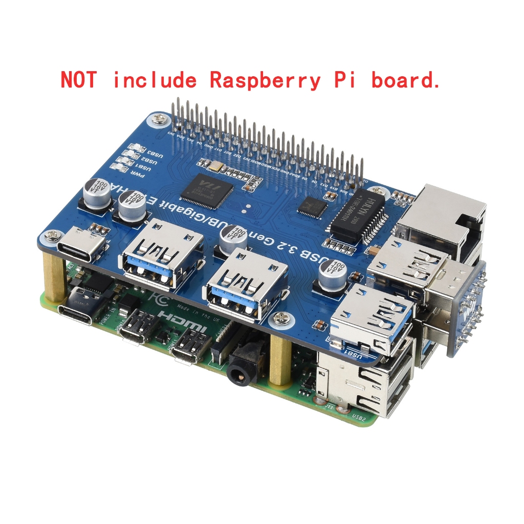 USB 3.0 Ethernet Expansion Board HUB Breakout Module HAT Starter Kit ...