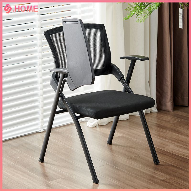 Folding training chair with table boardConference chair with clipboard ...
