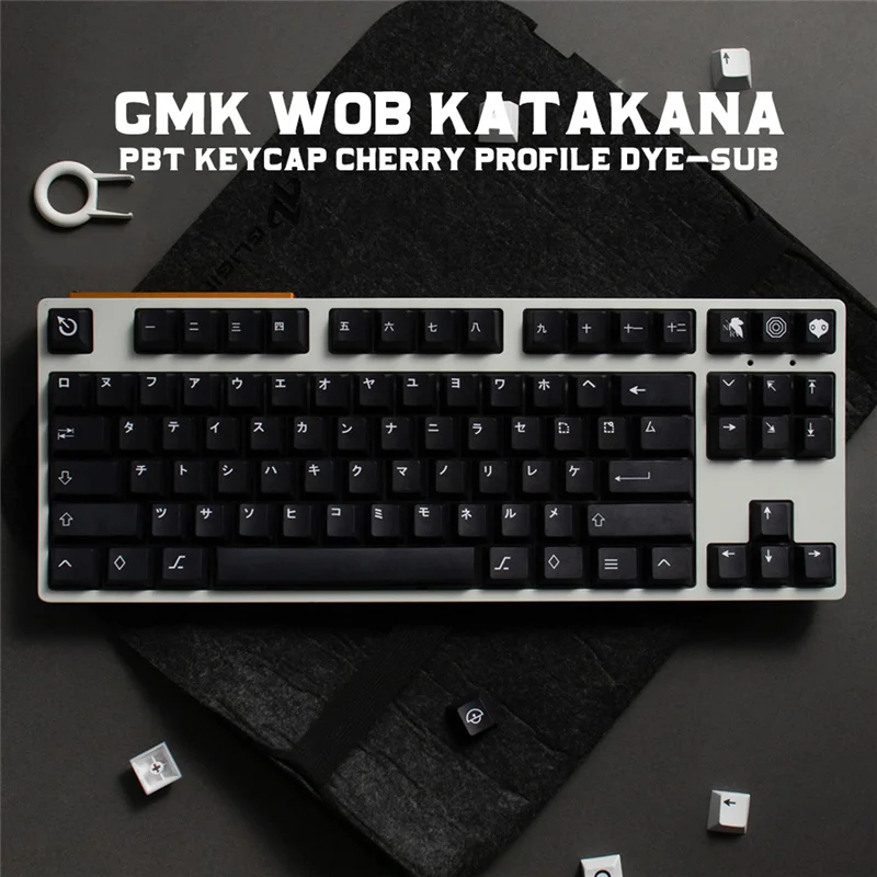 GMK WoB KATAKANA 130 Keys PBT Keycap Cherry Profile For MX Switch ...